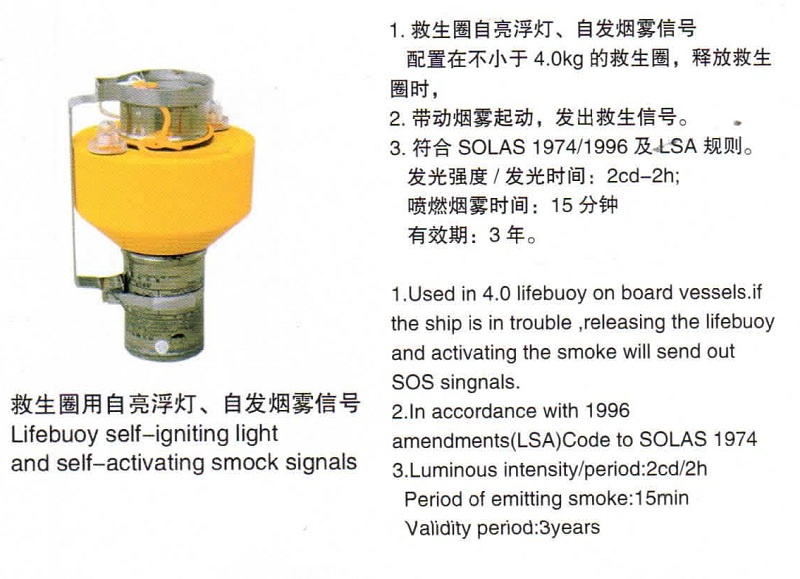 Lifebuoy self-igniting Light